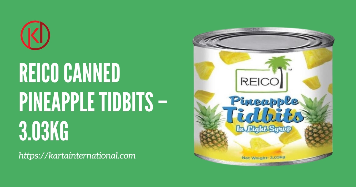 Reico Canned Pineapple Tidbits – 3.03kg - Karta International Sdn Bhd